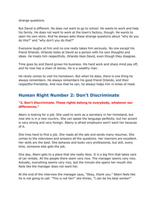 English Reading - Human right | PDF
