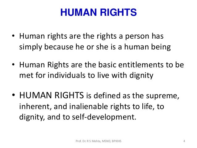 Human right rs mehta