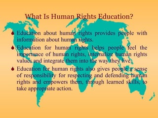 Human Rights Education | PPS