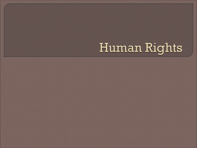 Human rights | PPT