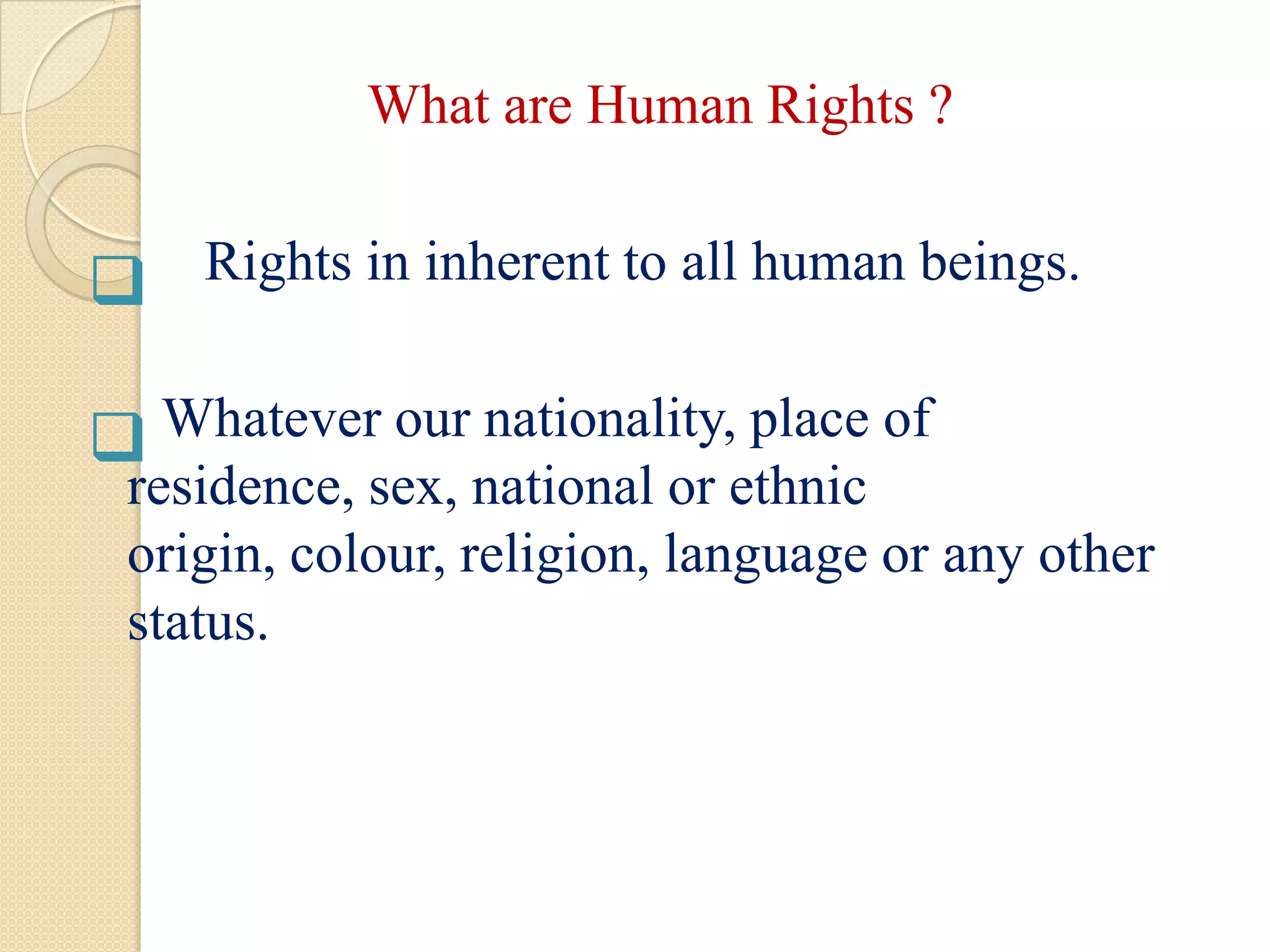 Human rights | PPTX