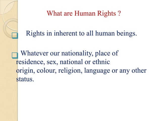 Human rights | PPT