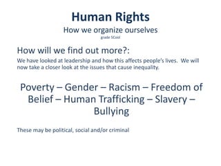 Human rights: 5Cool | PPT