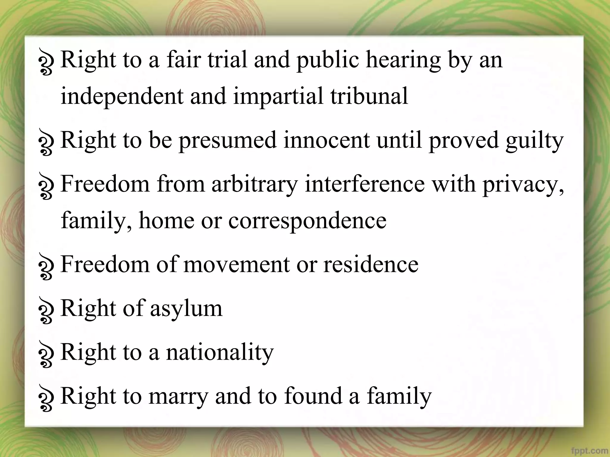 Human rights (Universal Declaration of Human Rights) | PPTX