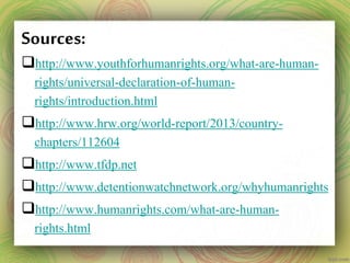 Human rights (Universal Declaration of Human Rights) | PPTX