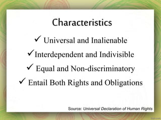 Human rights (Universal Declaration of Human Rights) | PPTX