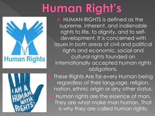 Human Right's - The Right's of Everyone!!! | PPTX