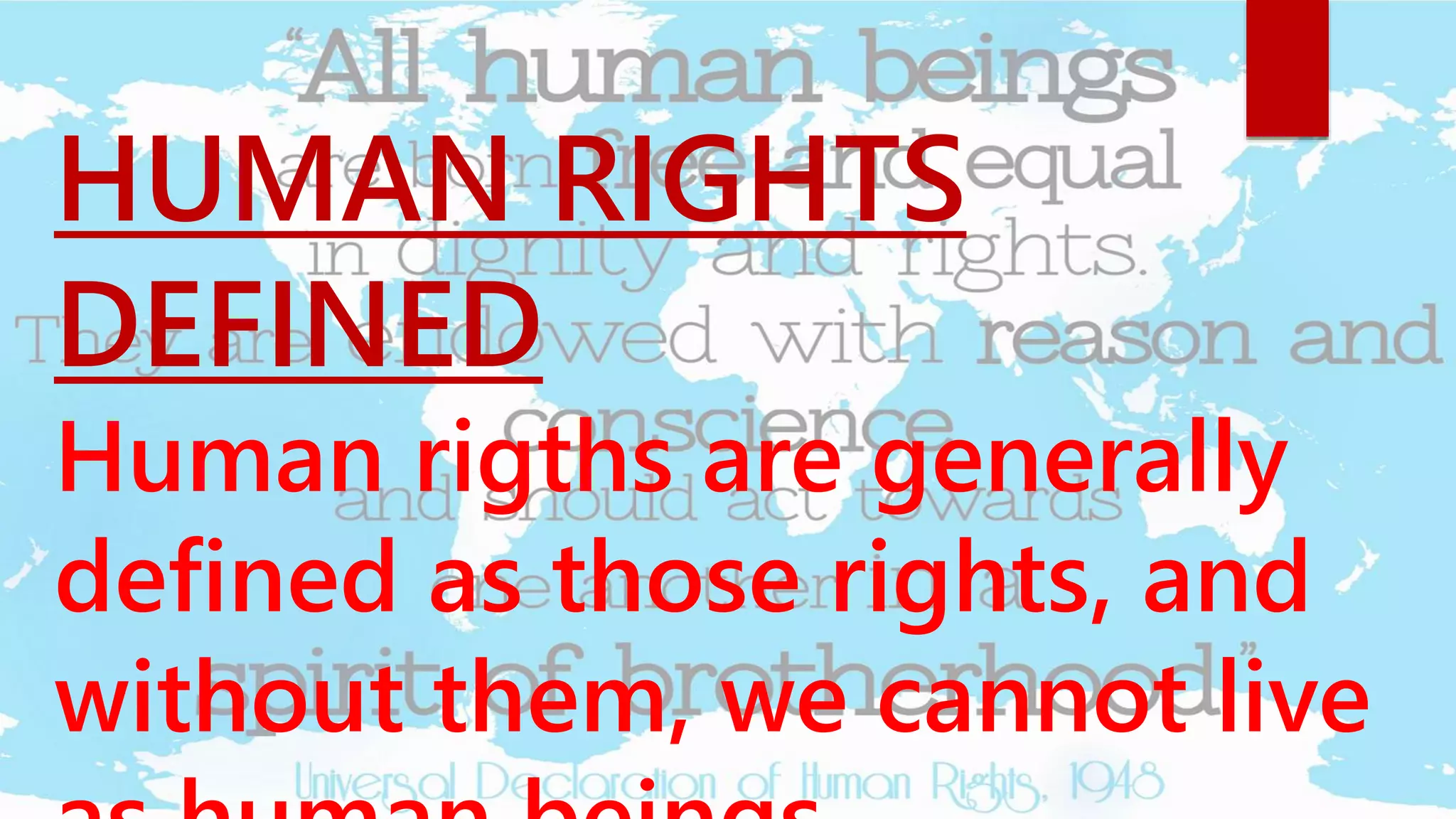The human rights | PPTX