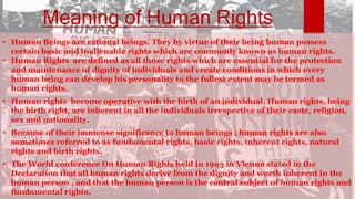 The human rights | PPT
