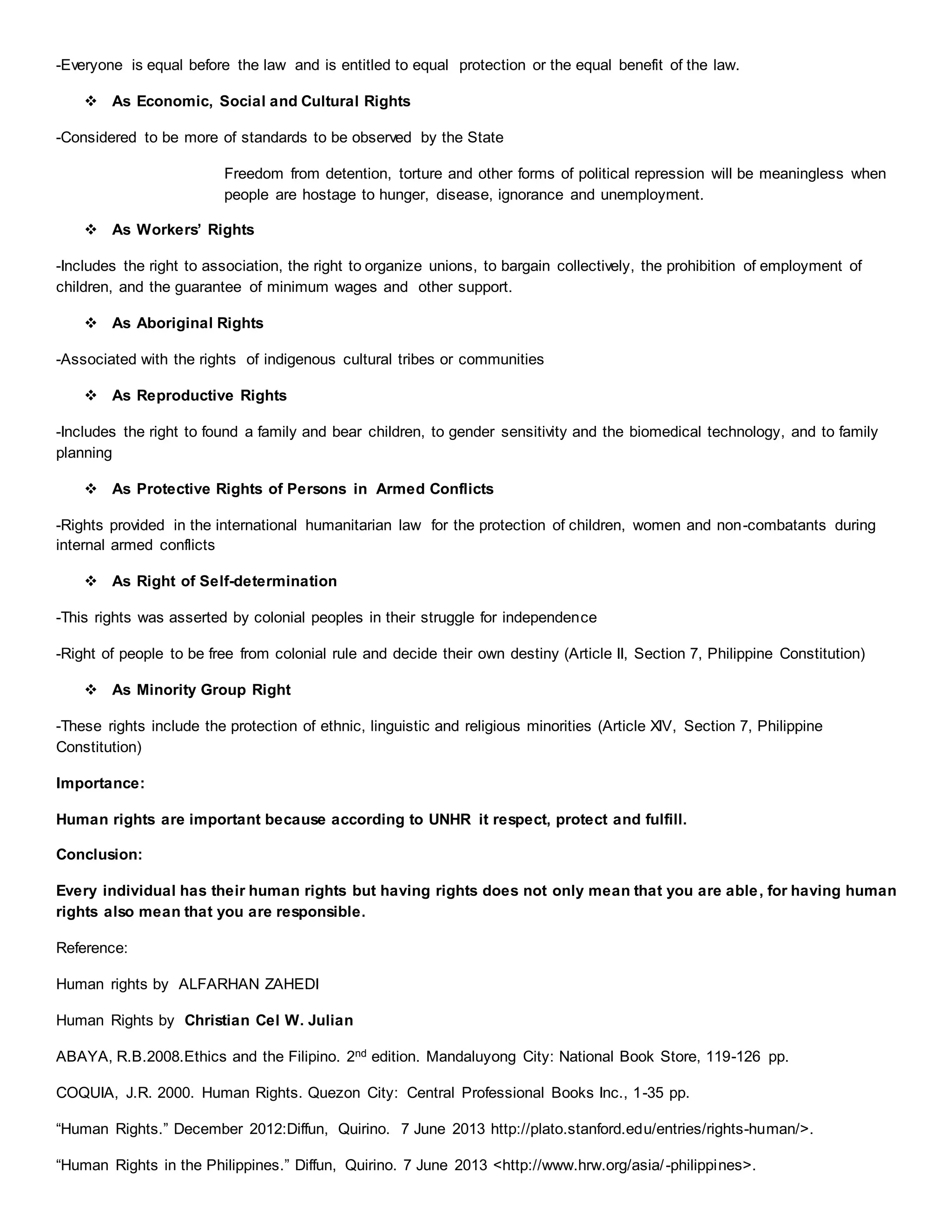 Human rights | DOCX