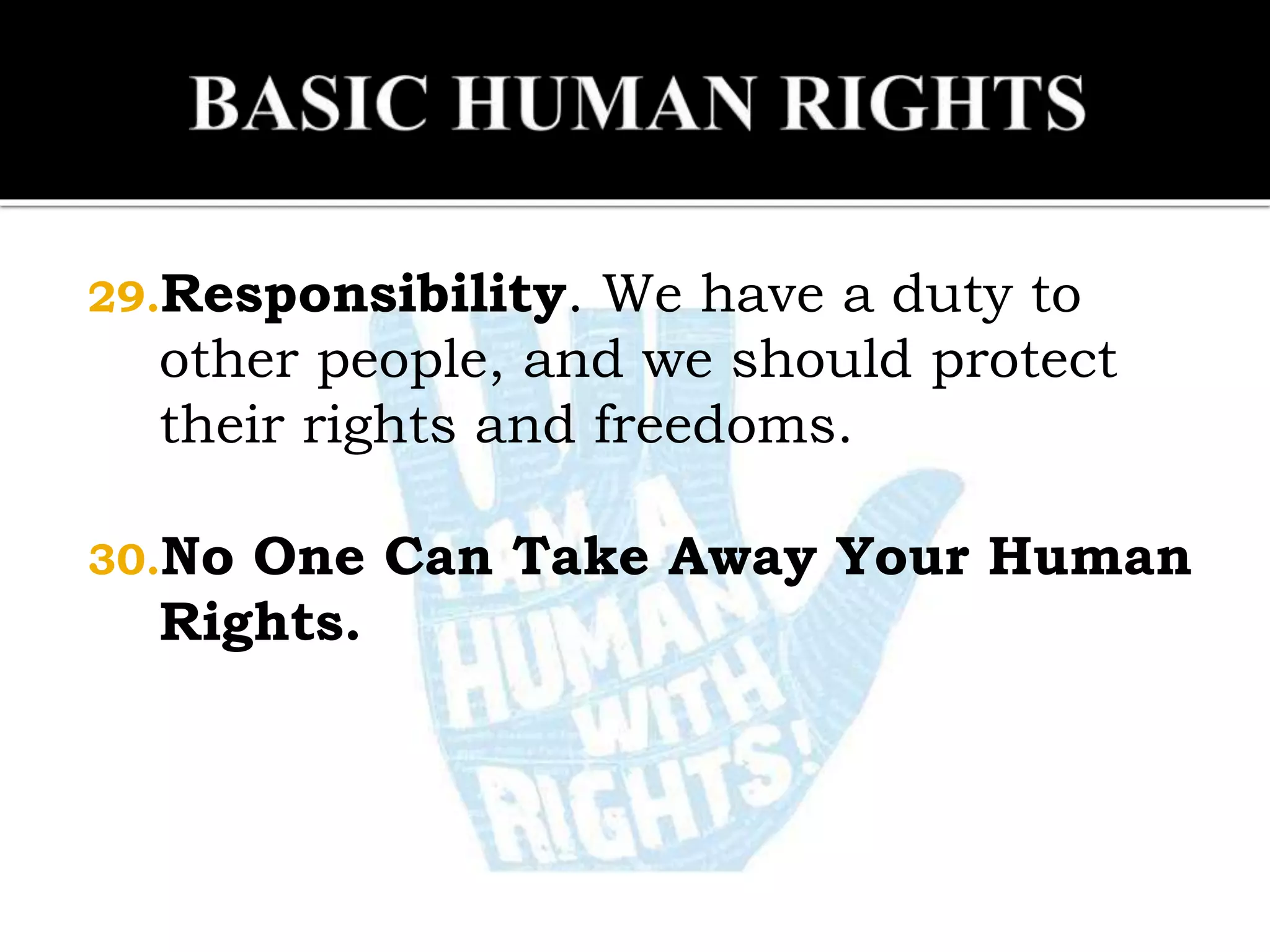 INFORMATIVE BULLETIN ON HUMAN RIGHTS | PPTX