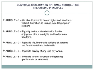 Human rights | PPT | Law