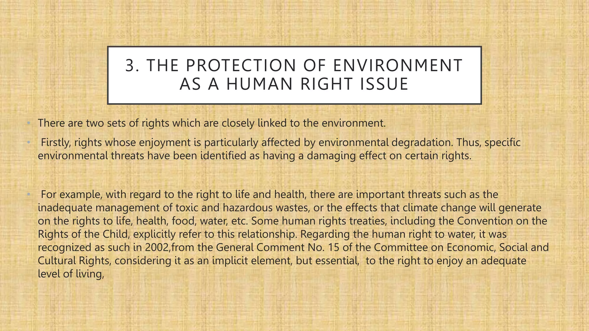 environment and human rights | PPTX