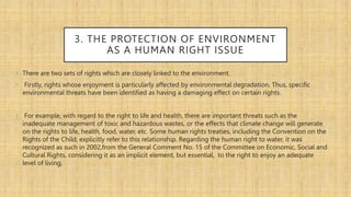 environment and human rights | PPTX