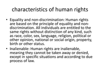 Human rights - kinds and characteristics.pptx