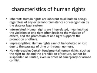 Human rights - kinds and characteristics.pptx