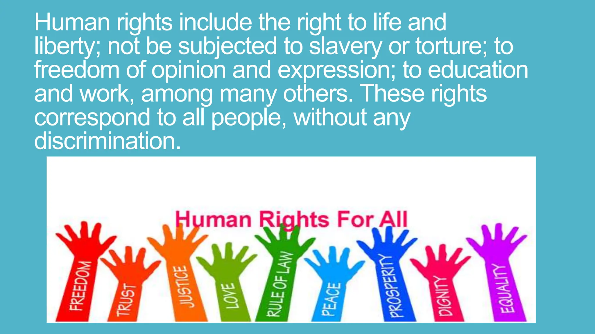 HUMAN RIGHTS around the world, power point presentation | PPTX
