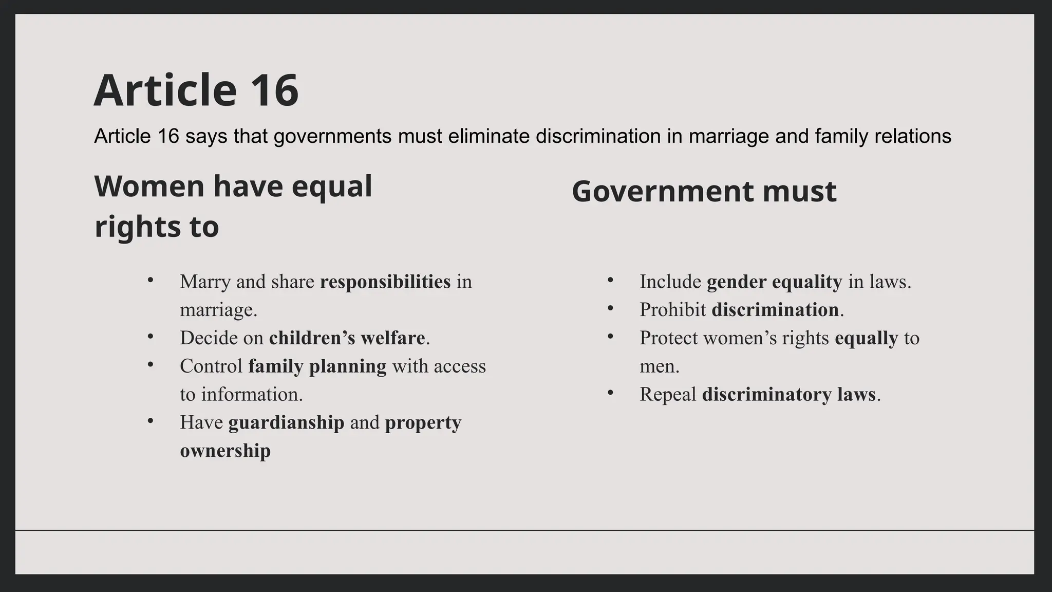 convention on women - CEDAW -Convention on the Elimination of All Forms ...