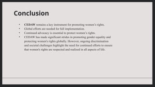 convention on women - CEDAW -Convention on the Elimination of All Forms ...