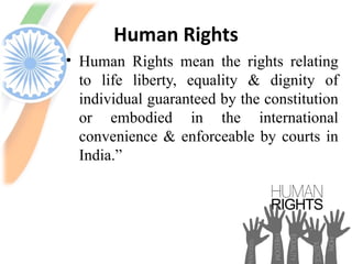 human rights in the constitution of INDIA | PPTX