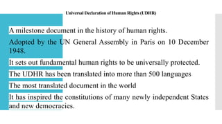 Human Rights, Meaning, Definition, Understanding | PPTX