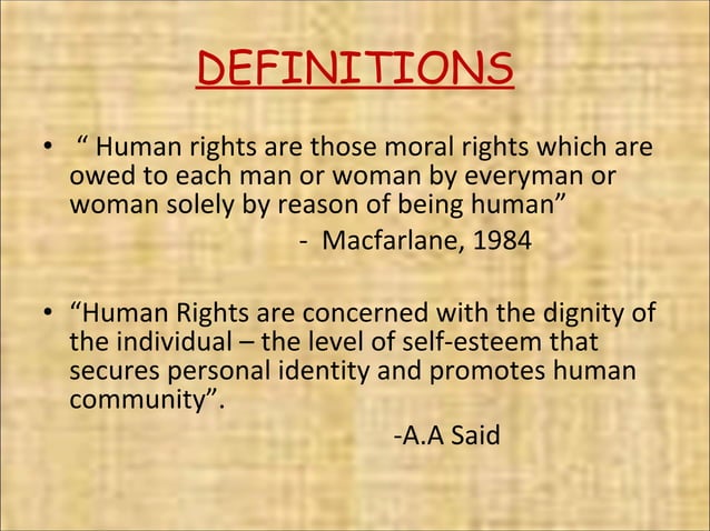 Human rights concepts | PPT | Politics