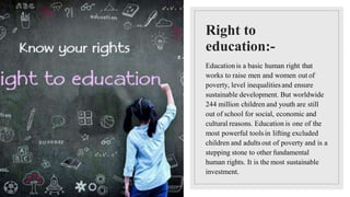 Presentation on human rights for English , social studies students | PDF