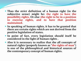 Human rights 1st lecture presentation | PPT