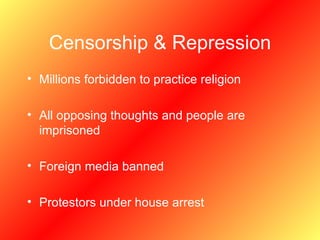 Human Rights Abuses in China | PPT