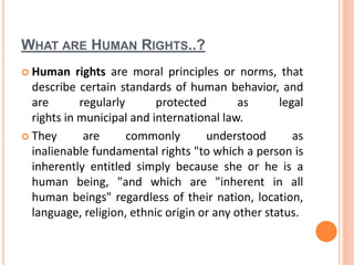Human rights | PPTX | Religion & Spirituality