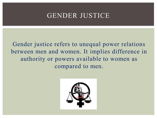 Human Rights and Gender Justice | PDF