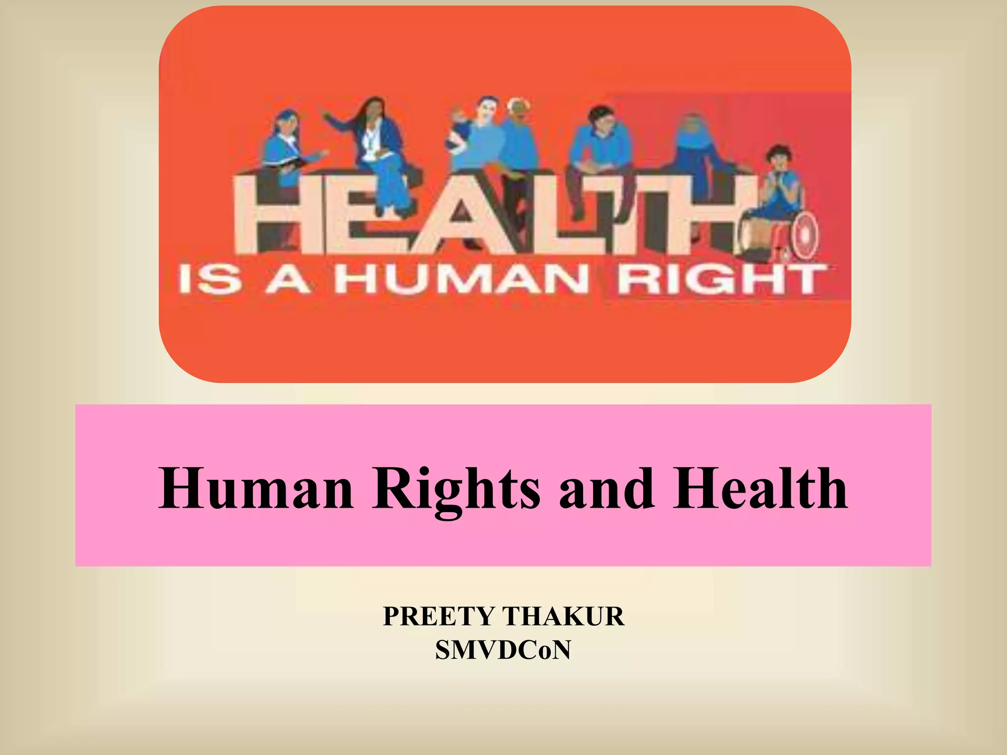 Human rights and Health | PPT