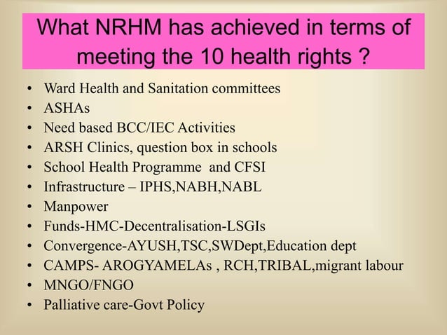 Human rights and Health | PPT
