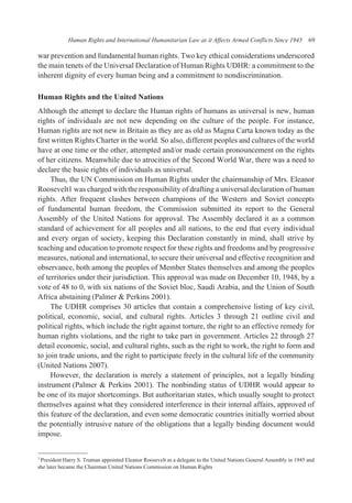 HUMAN RIGHTS AND INTERNATIONAL HUMANITARIAN LAW AS IT AFFECTS ARMED ...