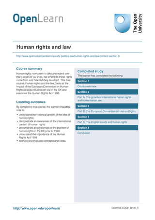 Human rights and law | PDF