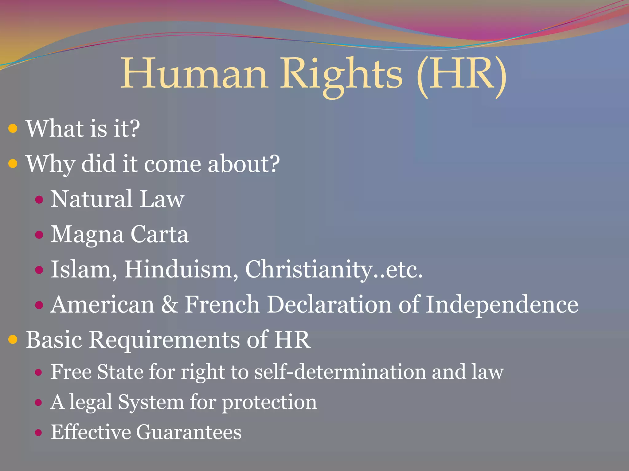 HUM103- Human rights and morality--presentation | PPTX