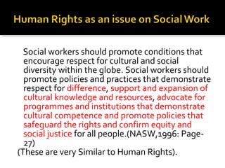 Human rights and social work | PPT