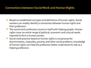 Human rights and social work | PPT