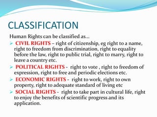 Human rights and third world countries | PPTX