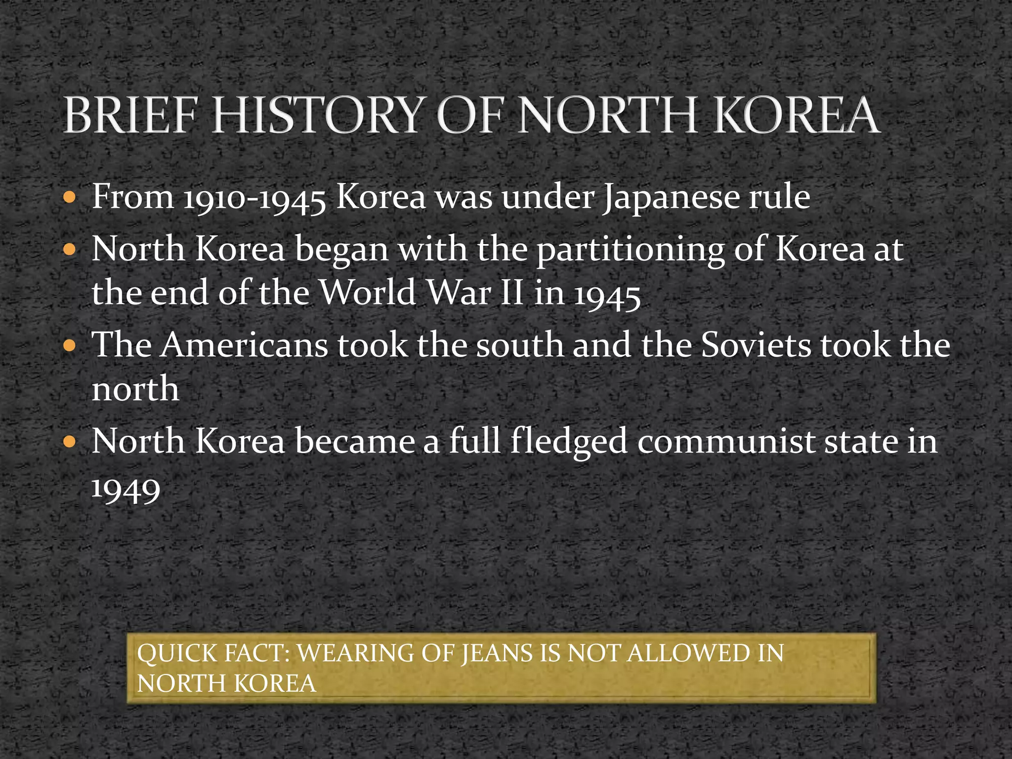 Human Rights and Under Development- A case study of North Korea | PPTX