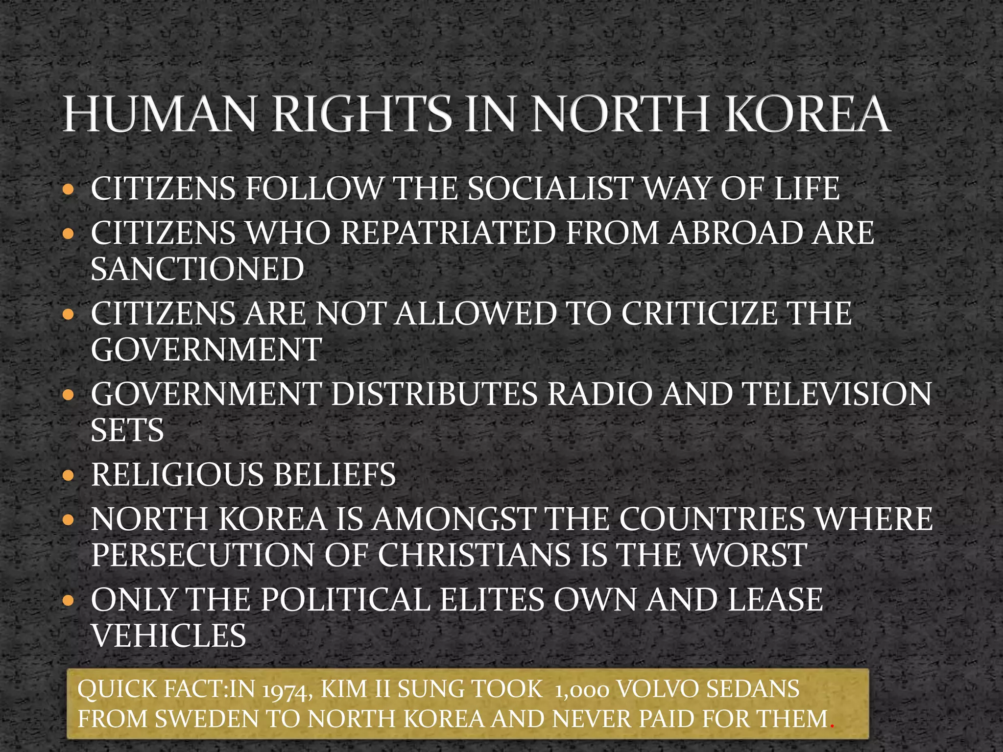 Human Rights and Under Development- A case study of North Korea | PPTX