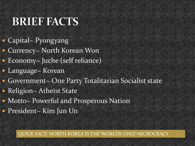 Human Rights and Under Development- A case study of North Korea | PPT