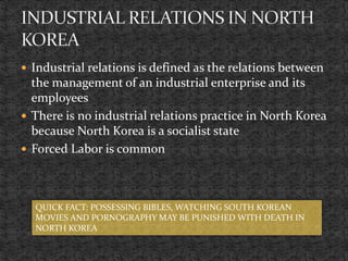 Human Rights and Under Development- A case study of North Korea | PPT