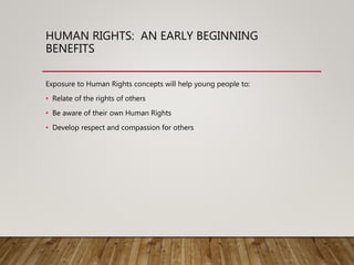 Human rights: an early beginning | PPT