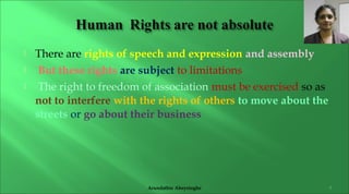 Human rights are not absolute | PPT