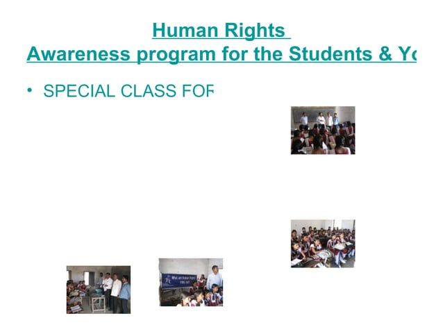 Human rights awareness program for the students & | PPT
