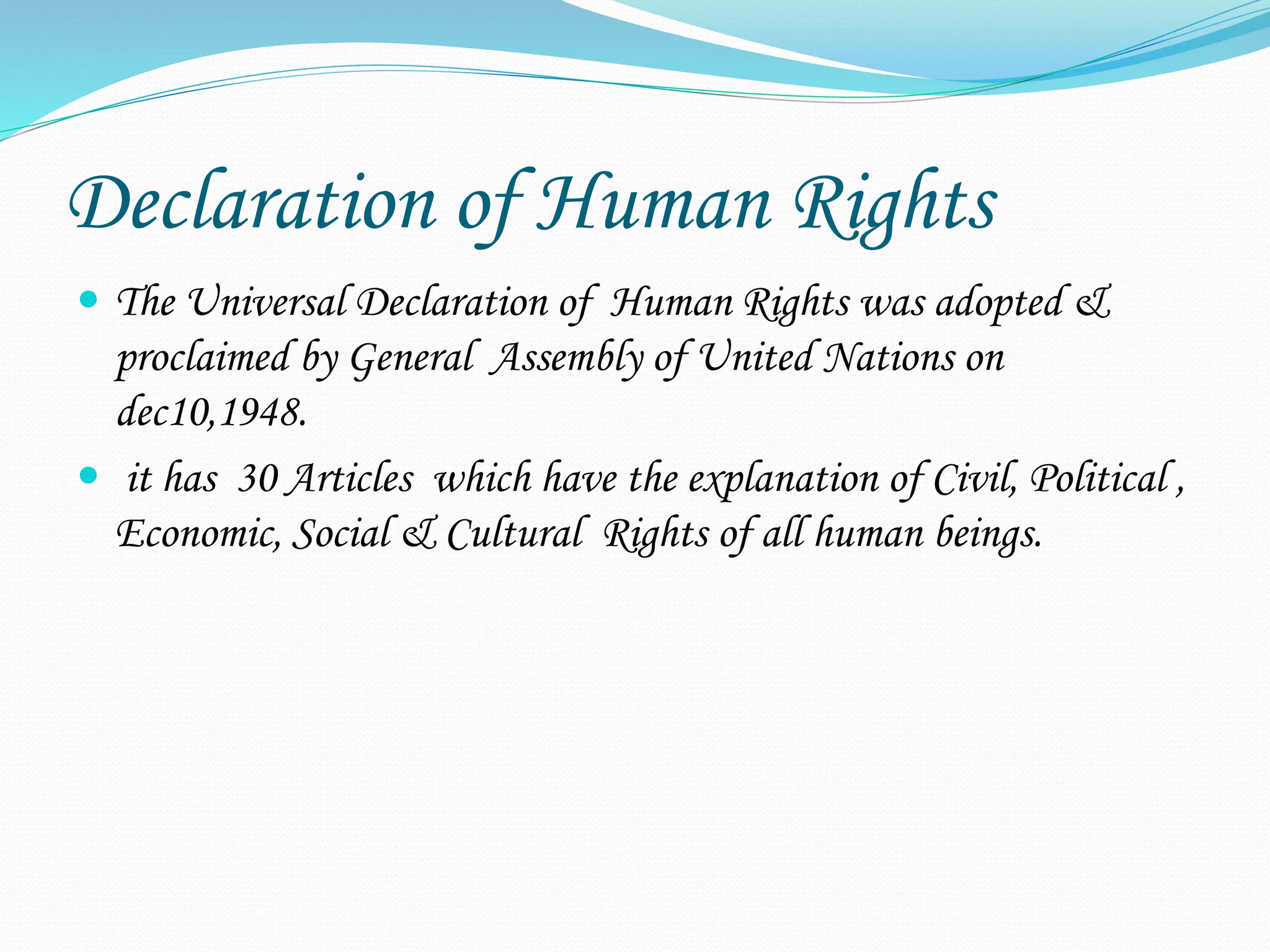 Human Rights: Concept and meaning | PPTX