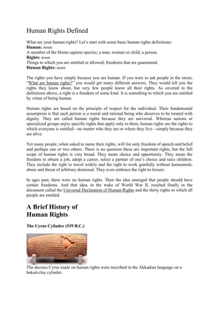 Human Rights Education for Criminology Students | DOCX