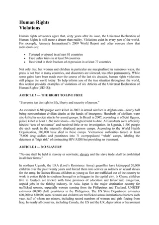 Human Rights Education for Criminology Students | DOCX