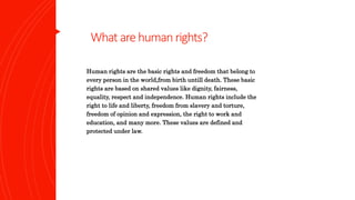 Human Rights During Armed Conflicts.pptx | War and Conflicts